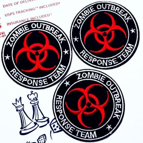 Accessories | New3pack Zombie Outbreak Response Team Patches Iron On Embroidered Canvas Diy ...